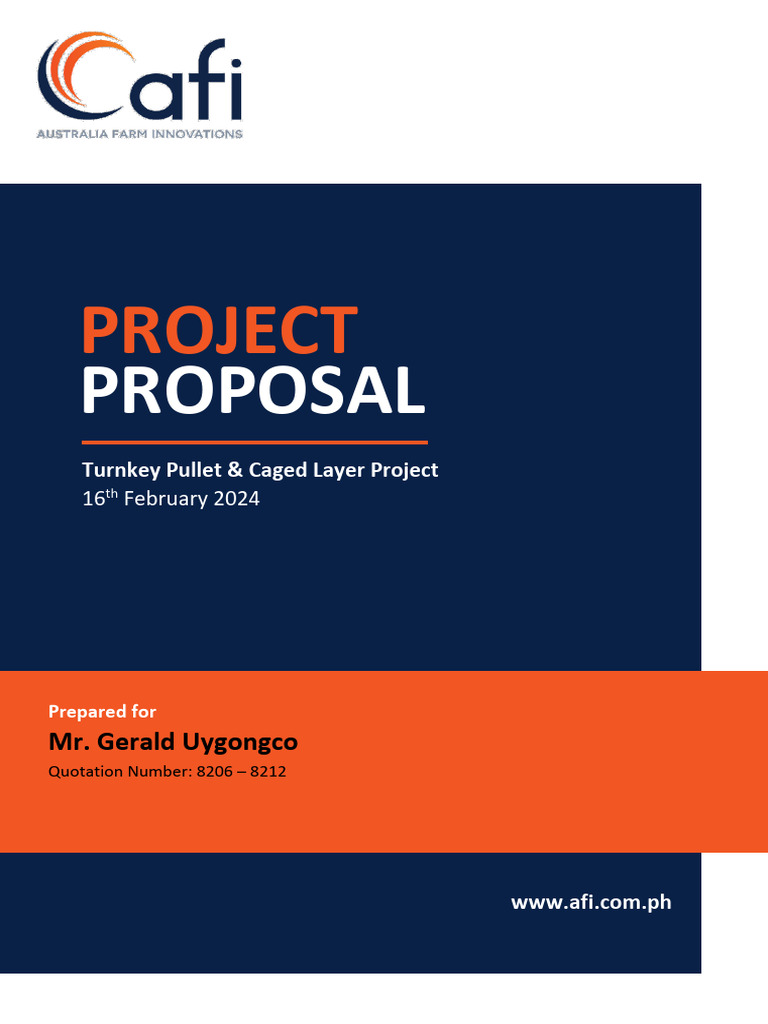 Poultry Turnkey Caged Pullet & Caged Layer Proposal - Rev. 1 Excel Farm ...