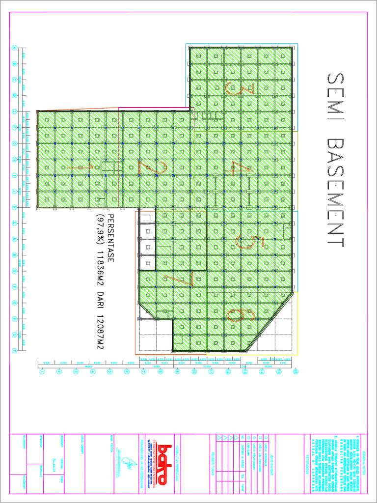 Persentase Pengecoran Lantai Semi Basement - Lantai Atap | PDF