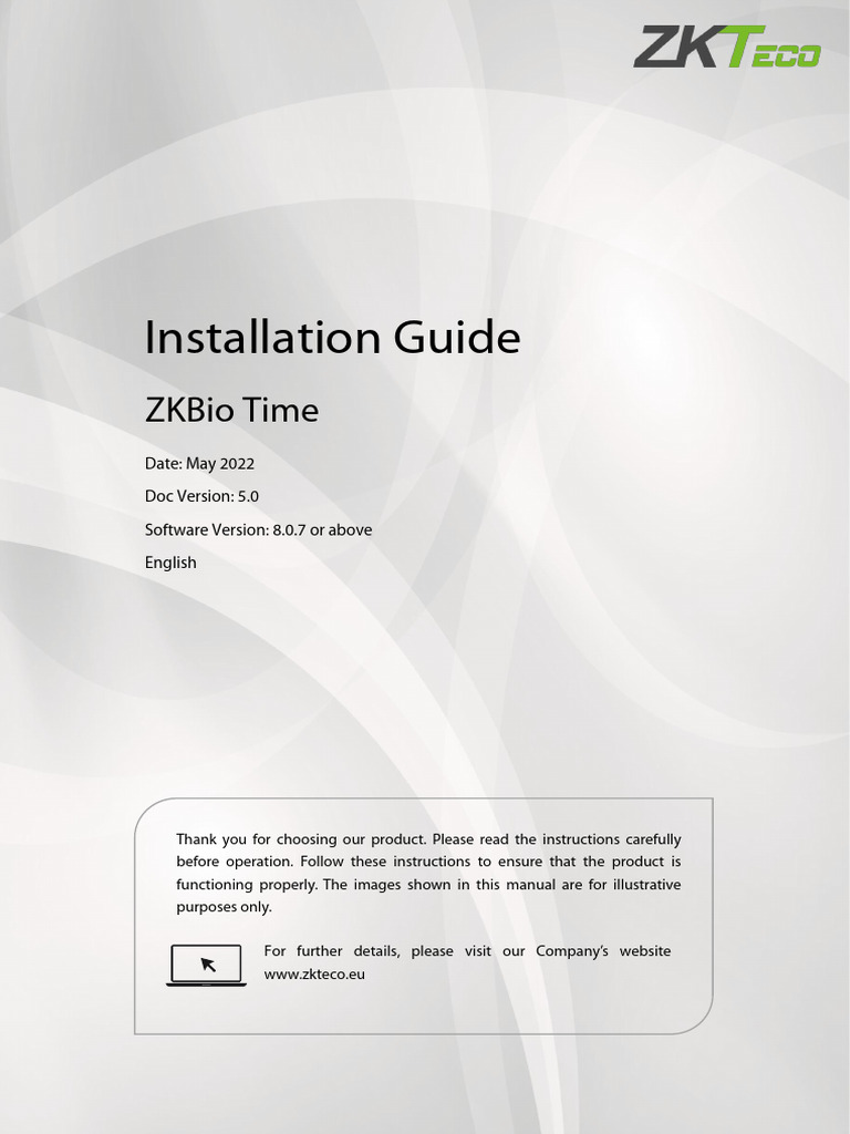 Zkbio Time Installation Guide 20220524 | PDF | Port (Computer ...
