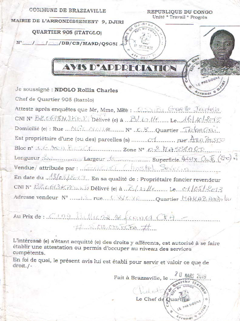 Avis D'appreciation | PDF