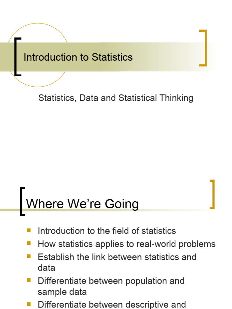 Chapter 1 Introduction To Statistics | PDF | Statistics | Data