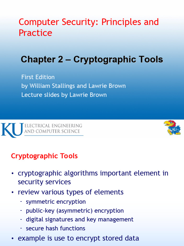 CH 02 | PDF | Cryptography | Public Key Cryptography