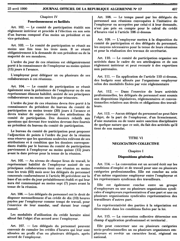 Comite de Participation (Jora) | PDF