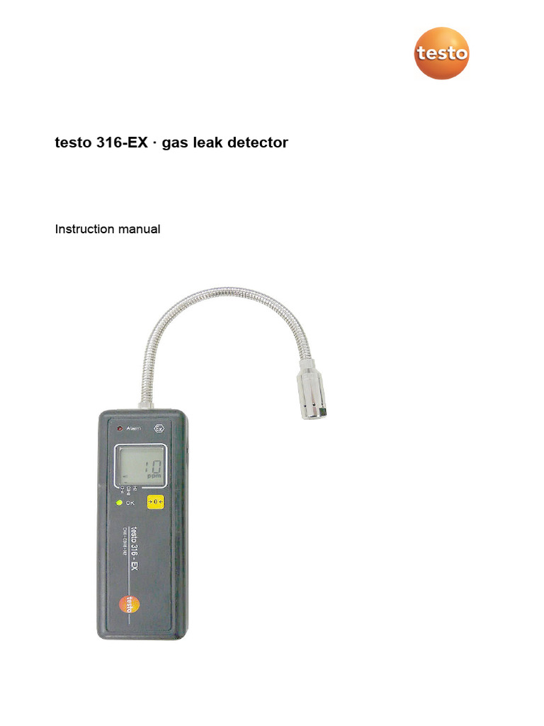 Testo 316 EX Instruction Manual | PDF | Methane | Gases