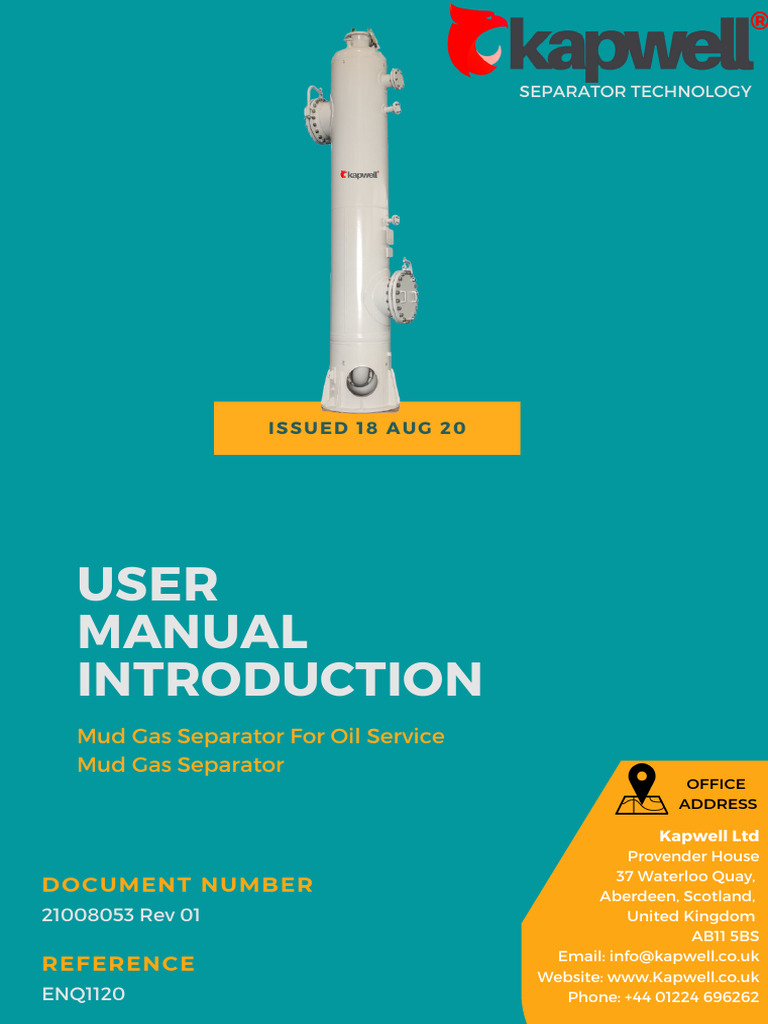 Mud Gas Separator User Manual | PDF