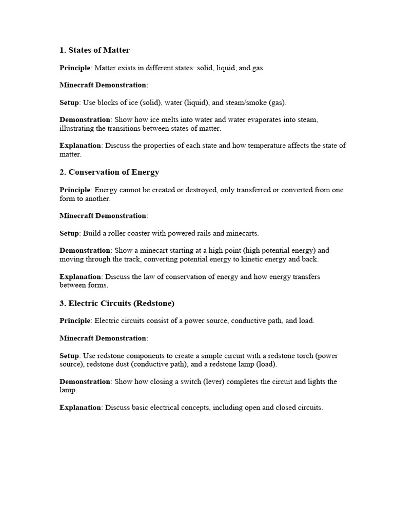 Personal Project Miencract Possible Concept Ideas | PDF | Friction | Force