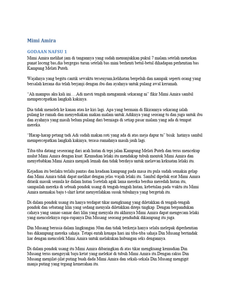 Mimi Amira | PDF | Fiksi Misteri, Thriller, & Kejahatan