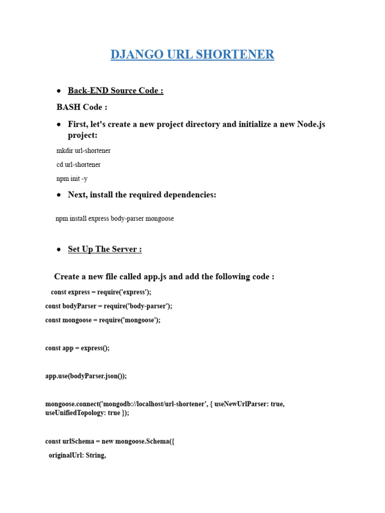 Django Url Shortenerbackend | PDF | Computing | Computer Data