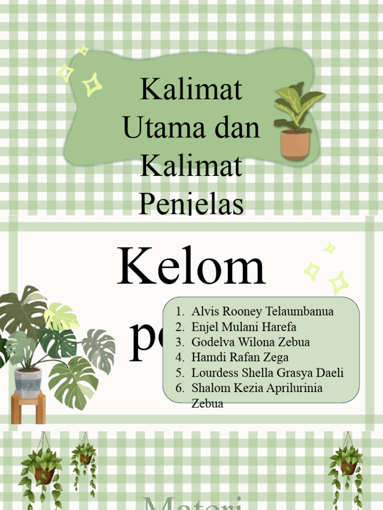 Kalimat Utama Dan Penjelas | PDF