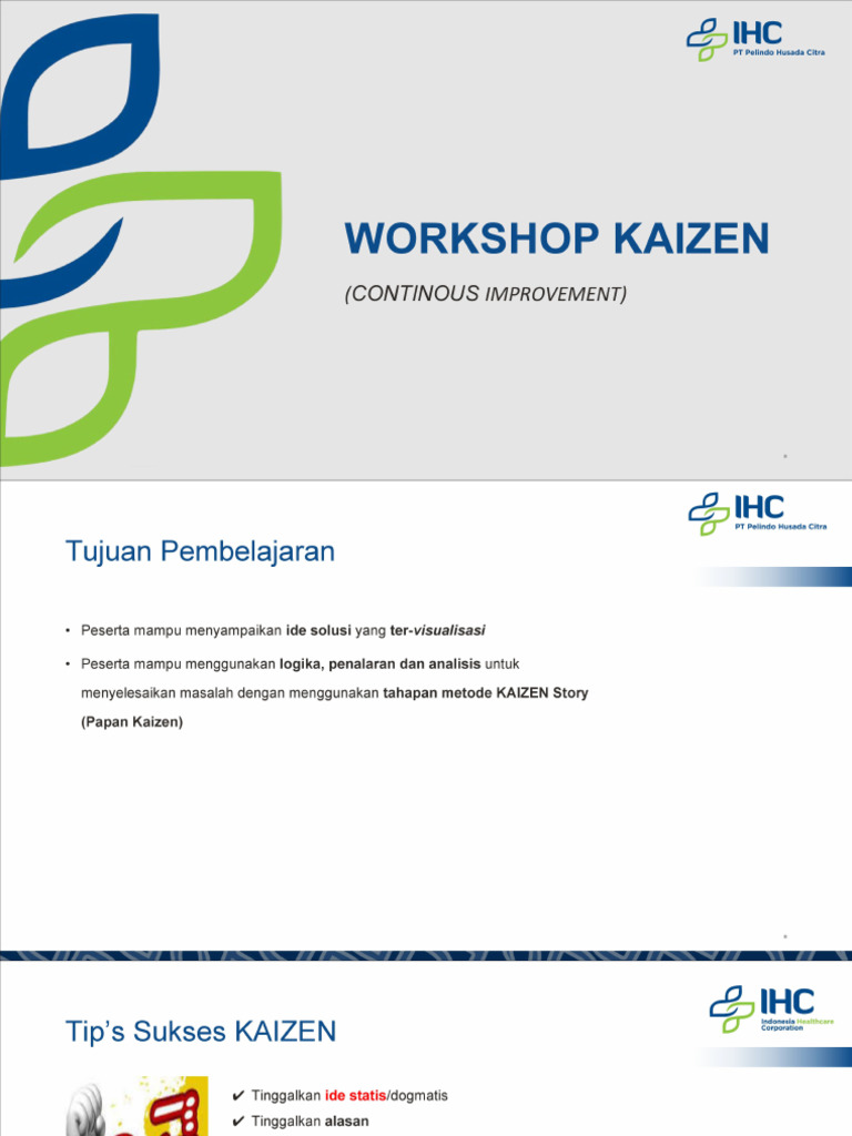 Lean Management (Basic) - Workshop Kaizen | PDF
