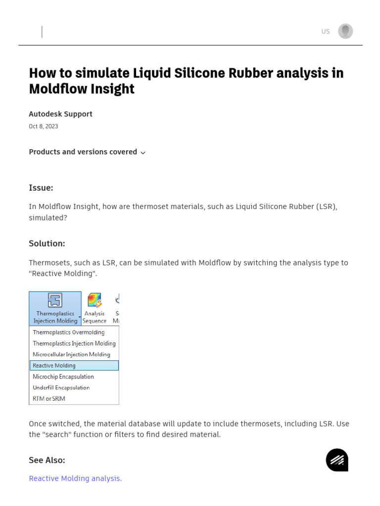 How To Simulate Liquid Silicone Rubber Analysis in Moldflow Insight ...