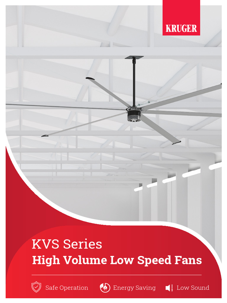 Kruger HVLS Fan Catalogue | PDF | Physical Quantities