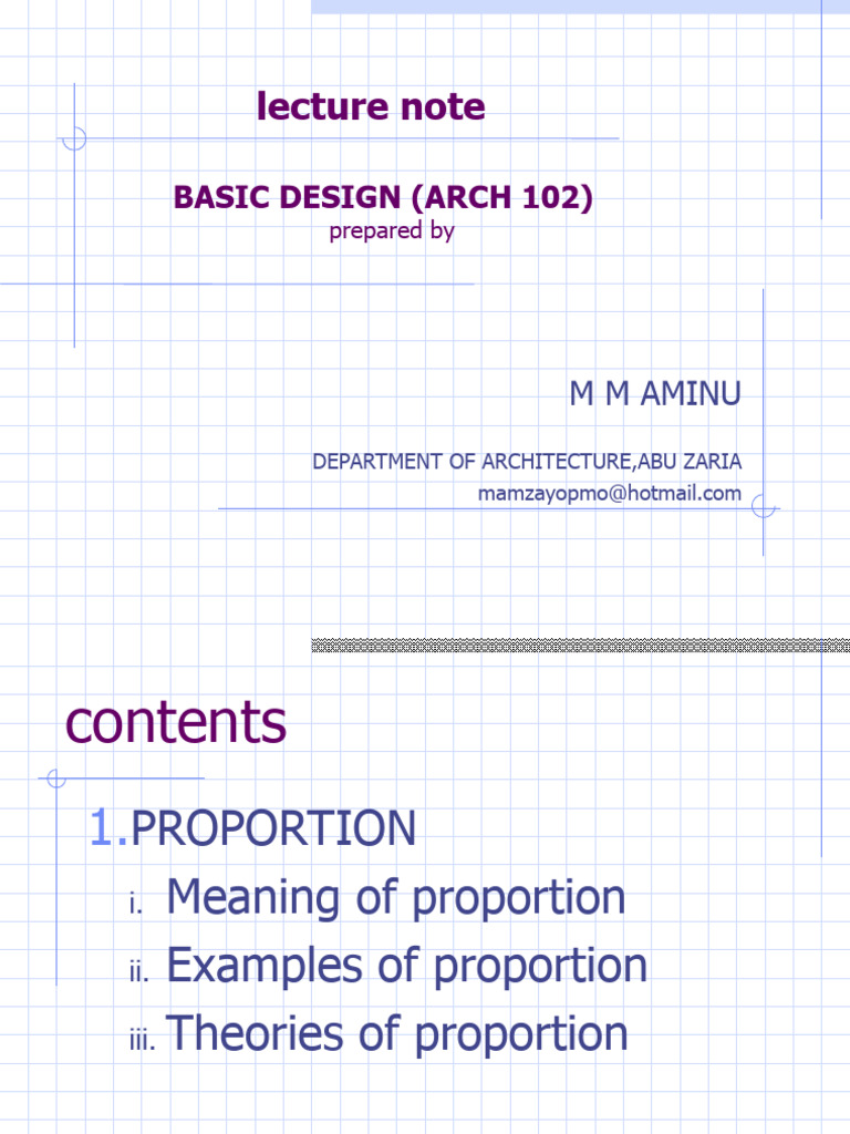 Introduction To Architectural Design 2nd Lectures | PDF | Column | Architectural Design