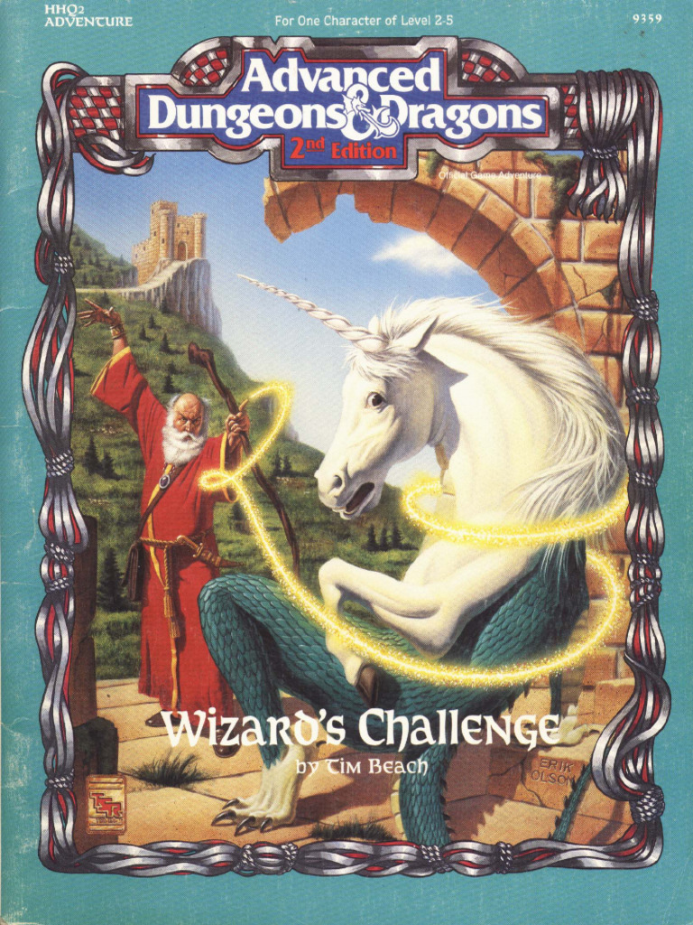 ADnD HHQ2 Wizard's Challenge 2nd Edition | PDF | Tsr, Inc.