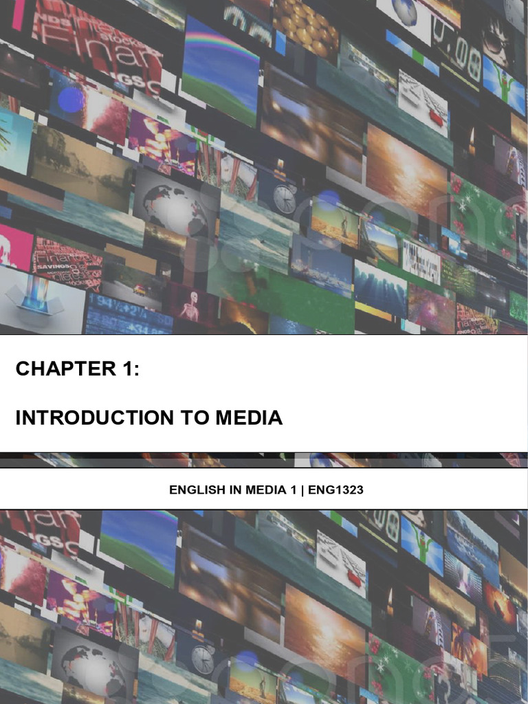 01 - Intro To Media | PDF | Mass Media | Printing Press