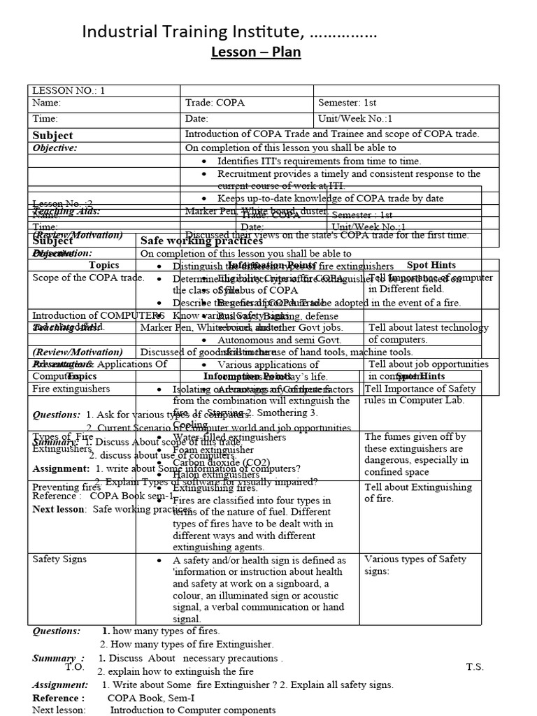 Copa - Lesson Plan - Draft | PDF | Networking | Web Server
