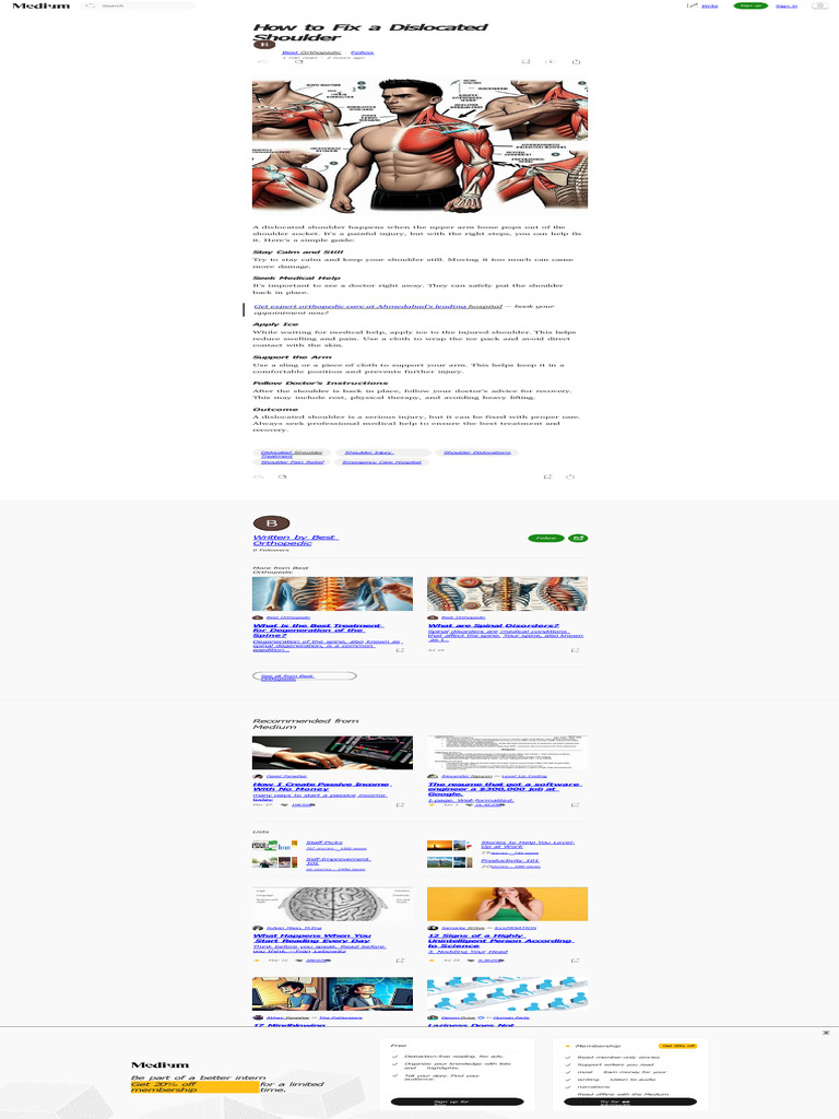 How To Fix A Dislocated Shoulder | PDF | Shoulder | Clinical Medicine