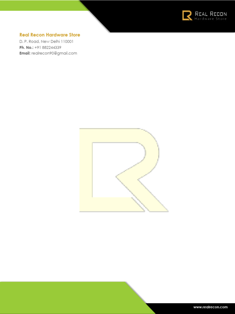 Real Recon Hardware Store | PDF