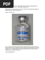 Rumus Pemberian Obat Farmabes Dengan Syring Pump | PDF