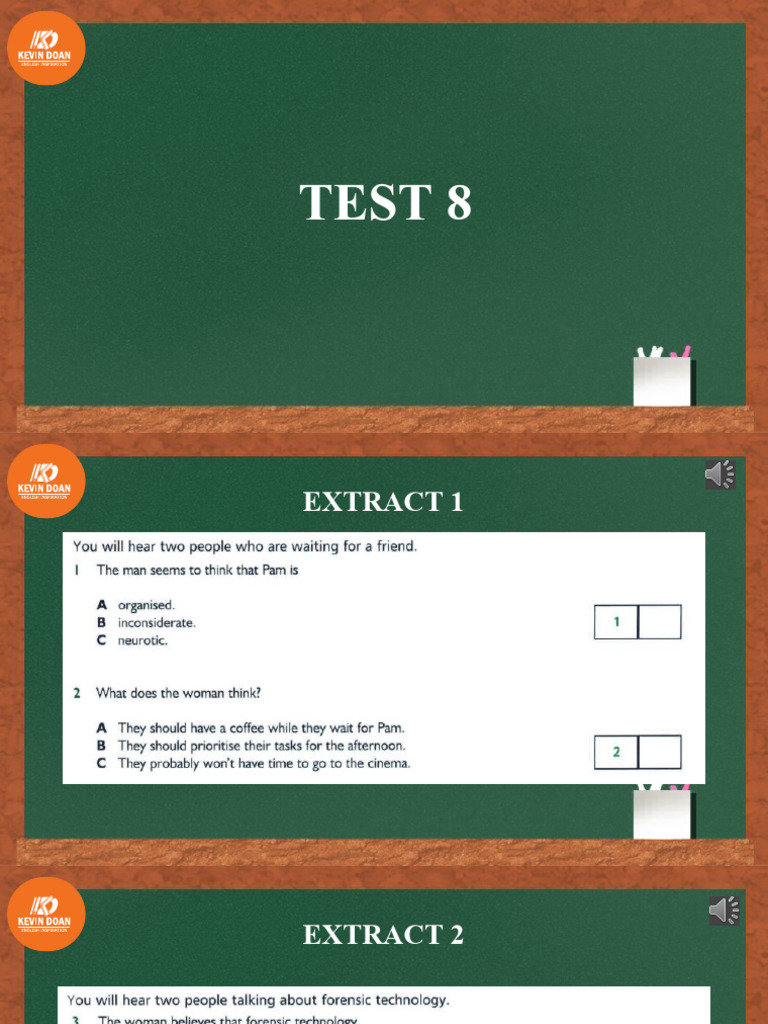 TEST 8 | PDF | Dna Profiling | Crime Scene