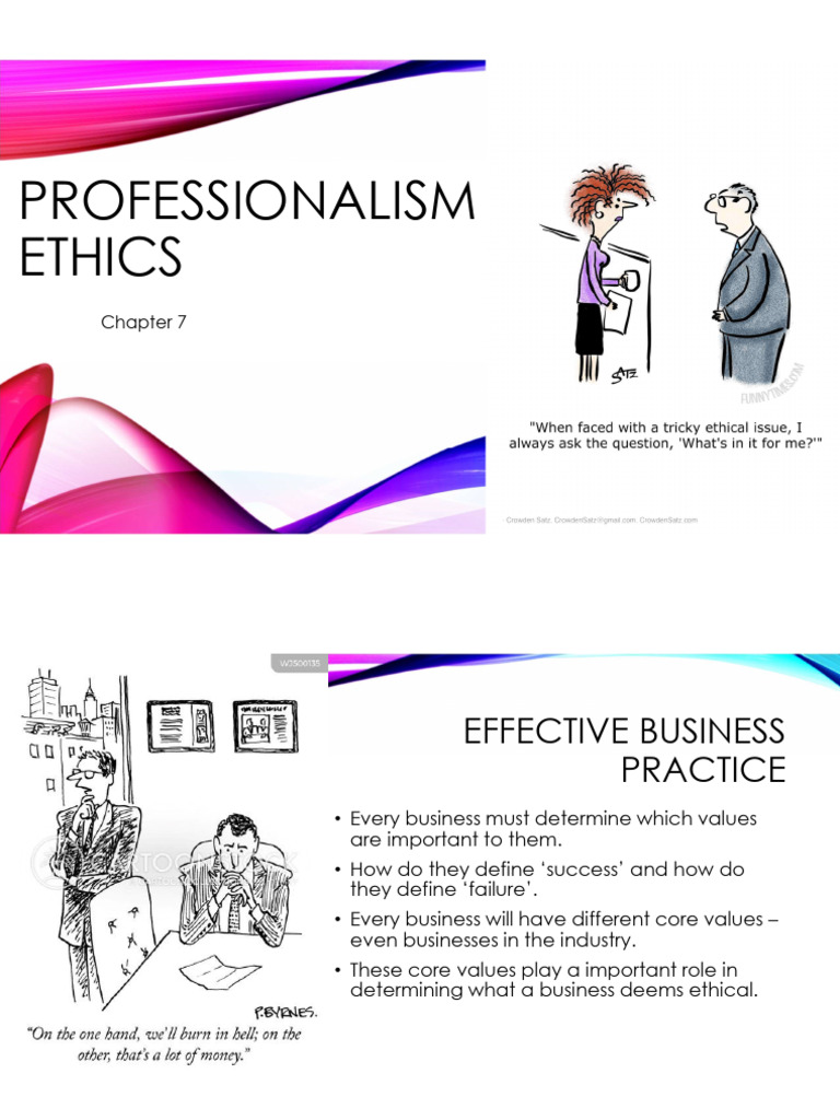 Professionalism and Ethics | PDF | Social Psychology