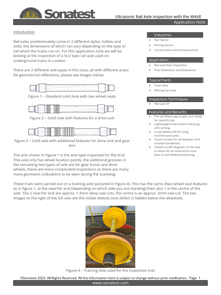 A013 Ultrasonic Rail Axle Inspection With The WAVE | PDF | Rail ...