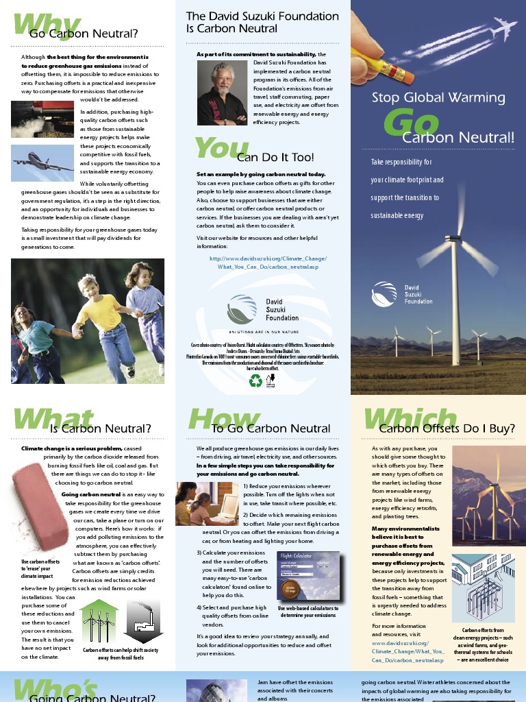 Sample Brochure | PDF | Air Pollution | Greenhouse Gas