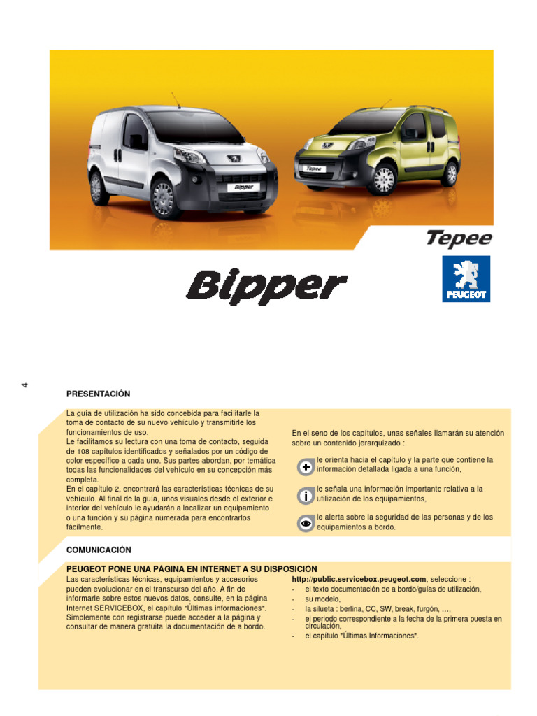 Peugeot-Bipper 2008 ES ES 4f6b554fd4 | PDF | Airbag | Tecnologías automotrices