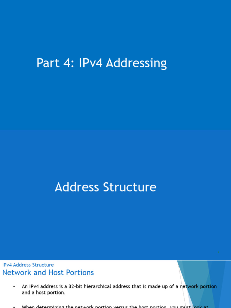 5.1 IPv4-IPv6-Addressing-BDC-Part4-Part5-Part6 - Handout | PDF | I Pv6 | Ip Address