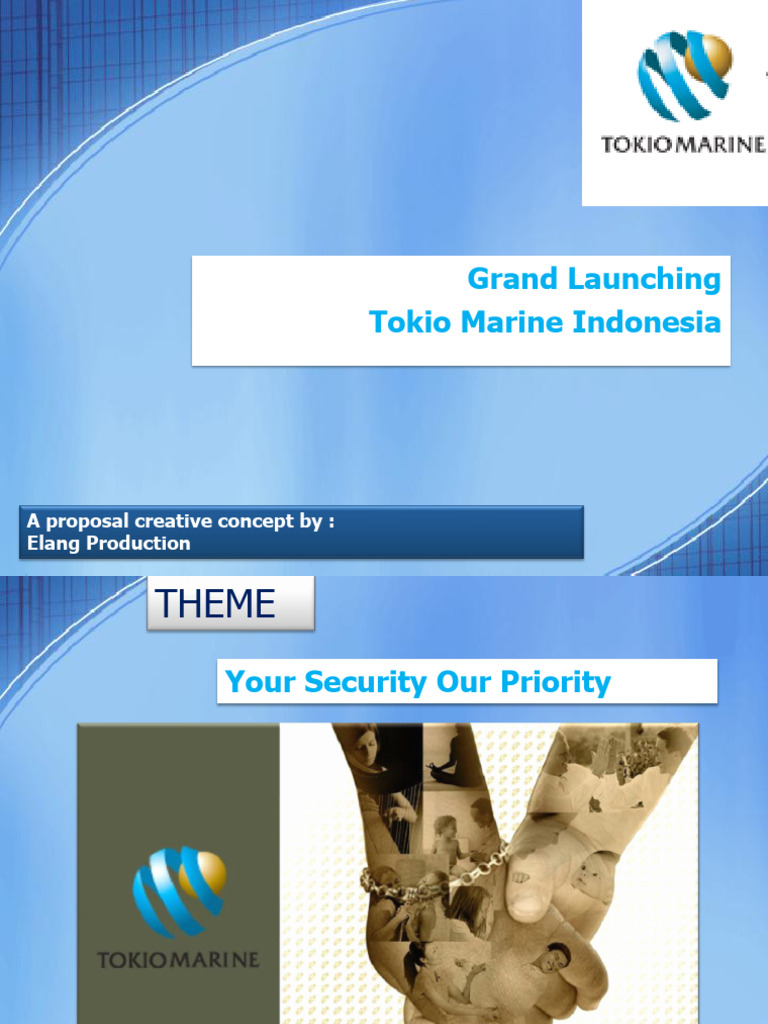 Proposal Grand Launching Tokio Marine Ins EPS | PDF | Communication ...