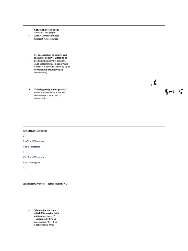 Constant Acceleration | PDF