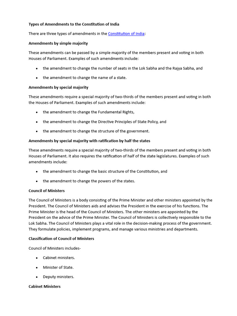 Amendments | PDF | Constitutional Amendment | Public Law