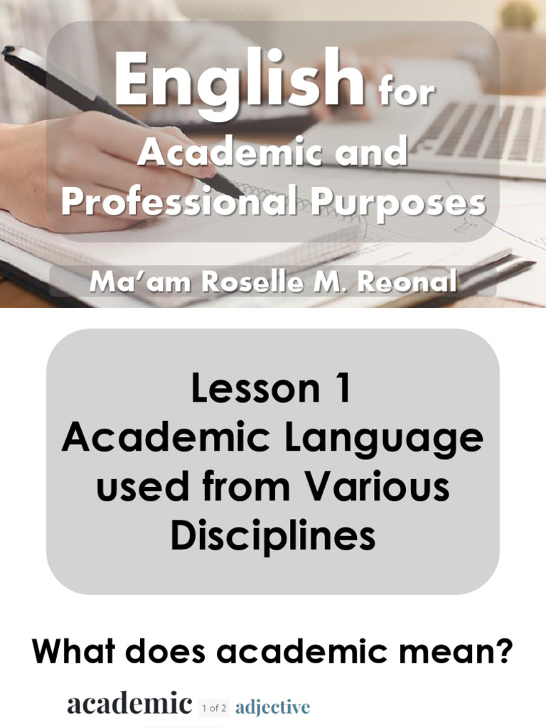 Understanding Academic Texts and Language | PDF | Citation | Subject ...