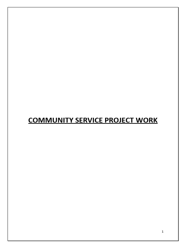 Community Service Project Report | PDF | Air Pollution