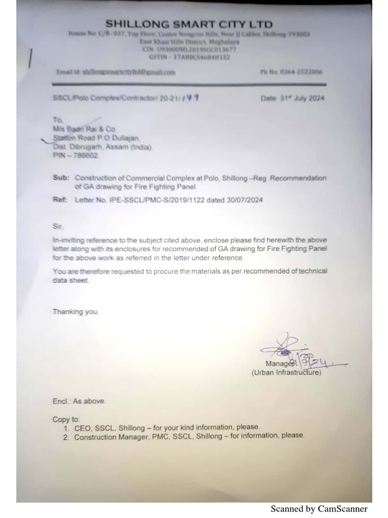 Fire Panel GA Drawing Approval | PDF