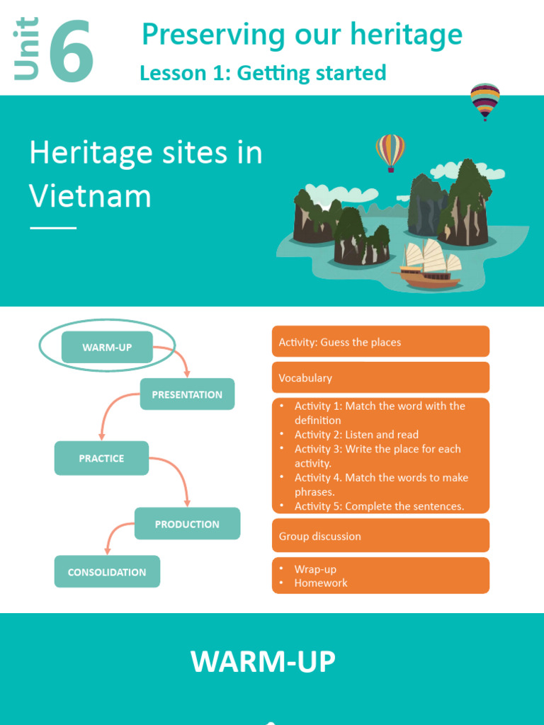 Heritage Sites in Vietnam: Lesson 1 | PDF | Vocabulary | Linguistics