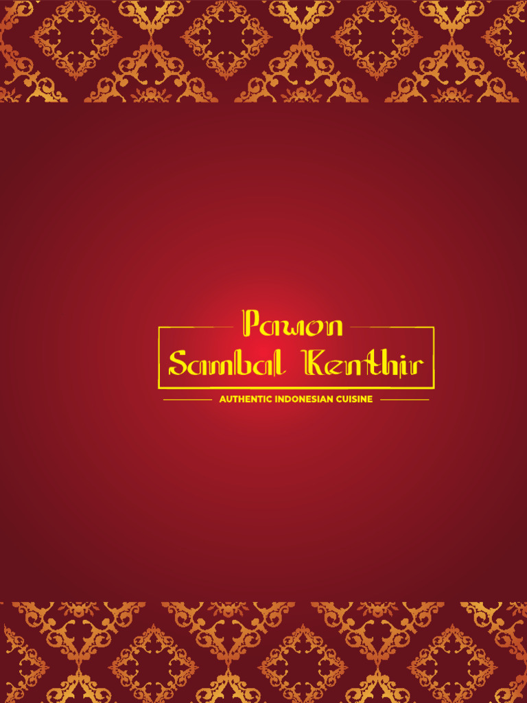 Menu Pawon Sambal Kenthir Grand Opening | PDF