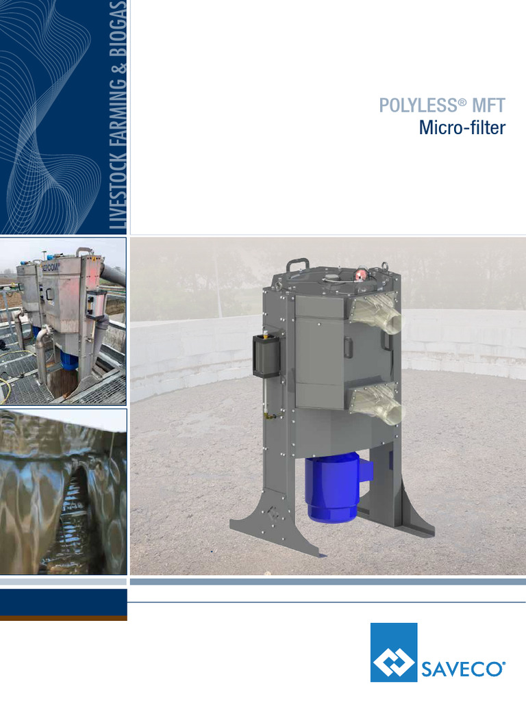 SAVECO POLYLESS Microfilter EN 1023 EDIT | PDF | Pump | Biogas