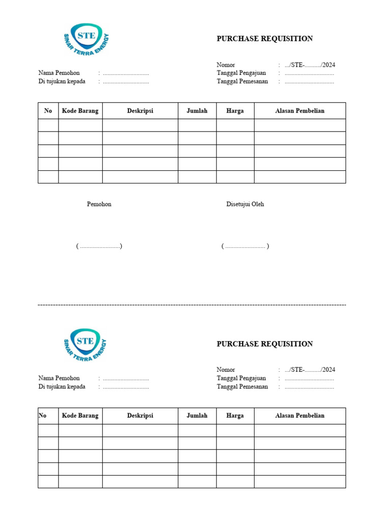 Purchase Request | PDF