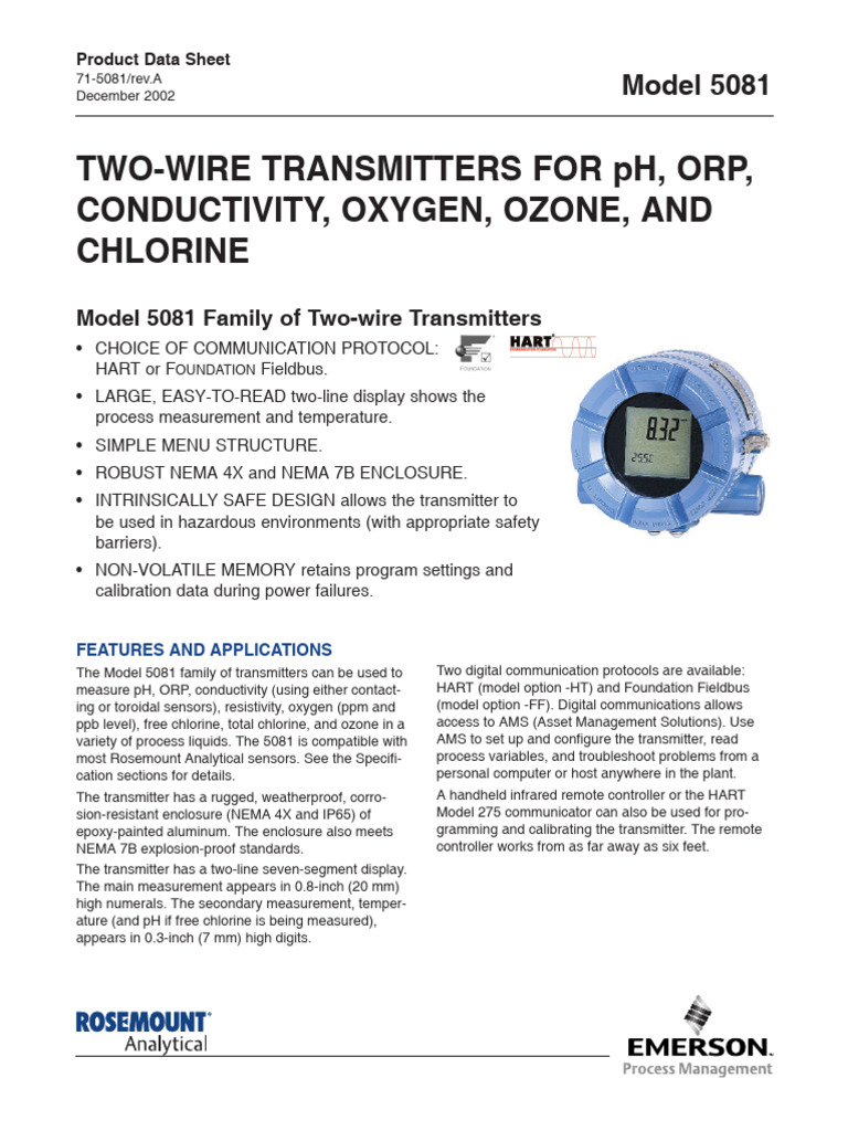 Ph analyzer 71-5081 | PDF | Ph | Sensor