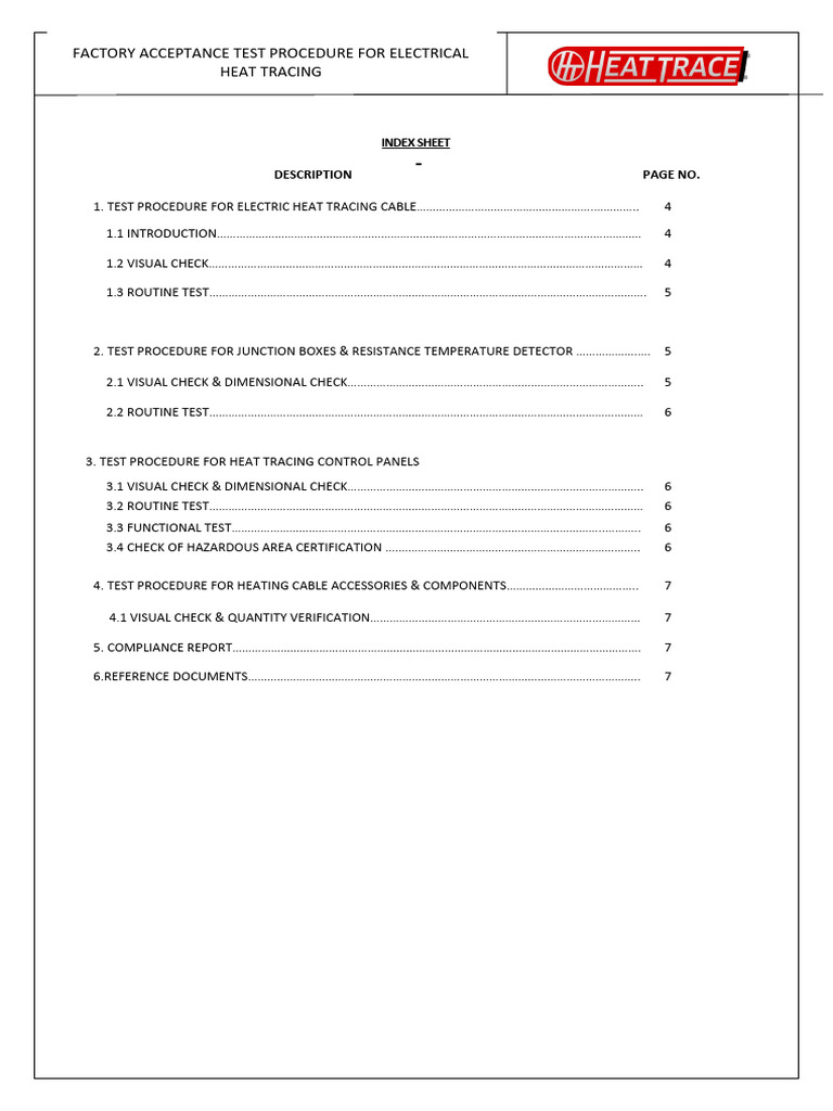 FAT Procedure | PDF | Electrical Resistance And Conductance | Insulator (Electricity)