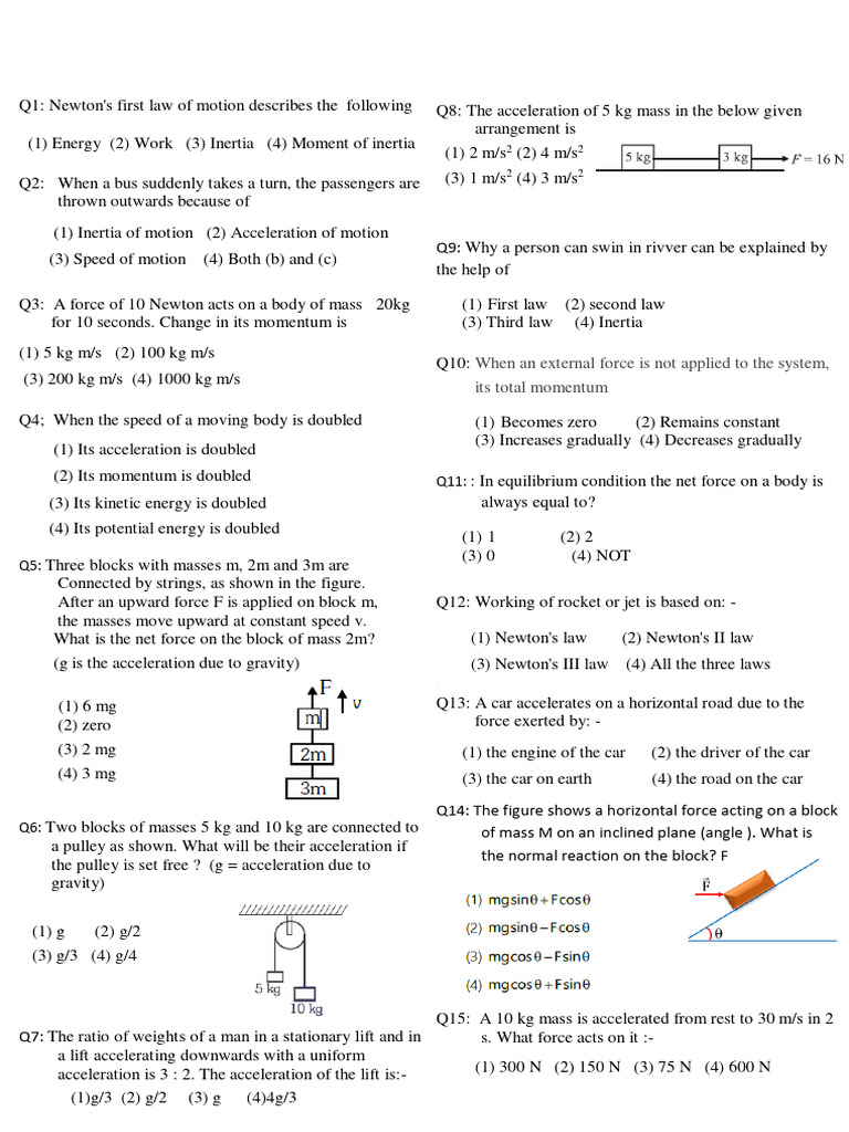 Phy Format | PDF | Force | Tension (Physics)