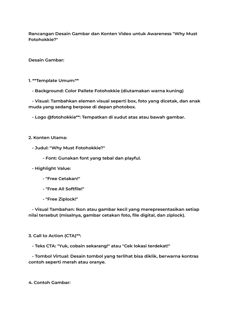 Draft Idea Content Ads | PDF | Seni