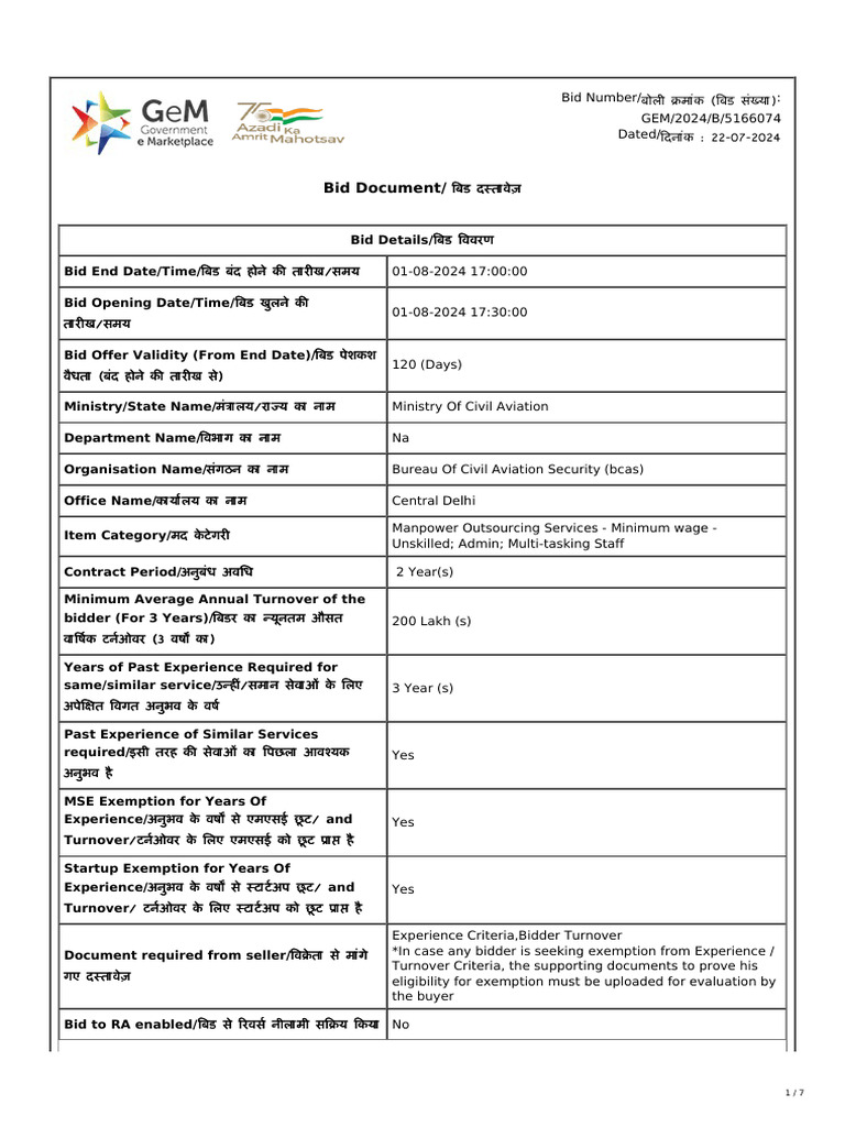 Bid Document | PDF | Procurement | Auction