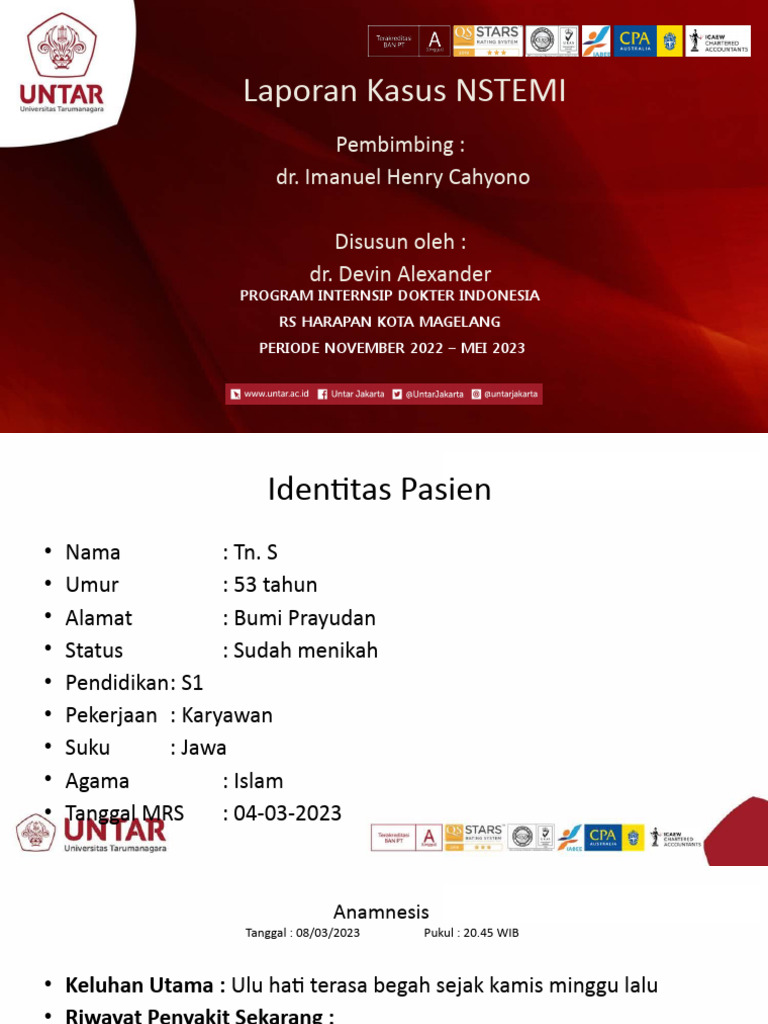 Laporan Kasus NSTEMI | PDF