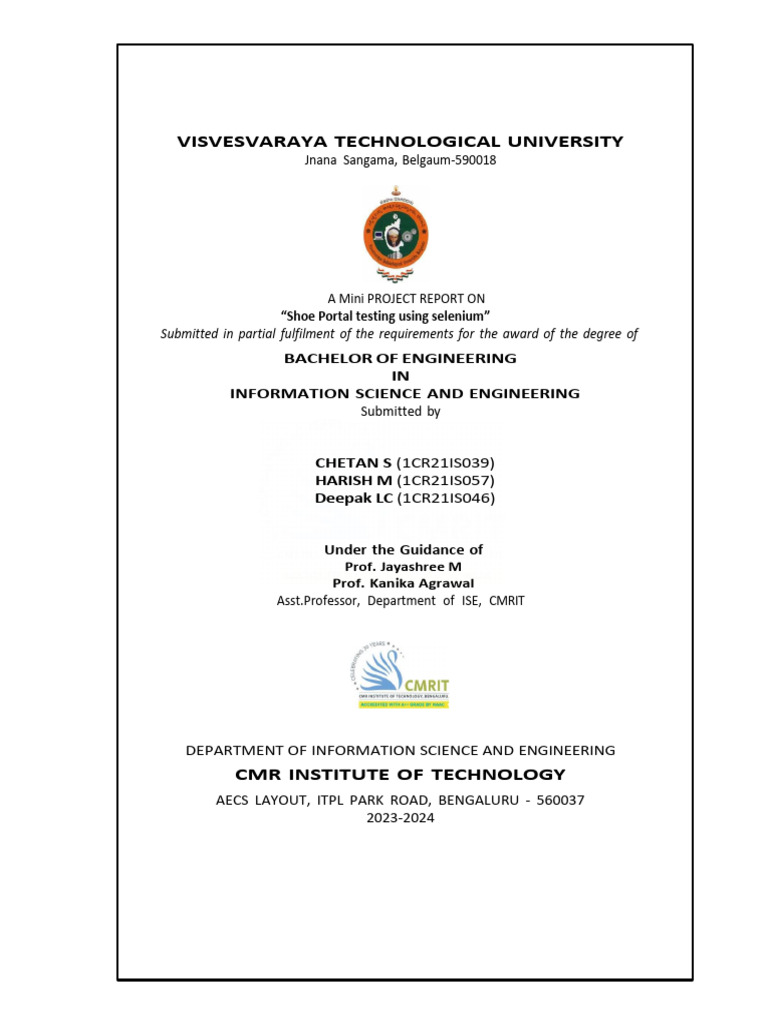 ST Project Final Report 11 (1) - Final | PDF | Software Testing ...