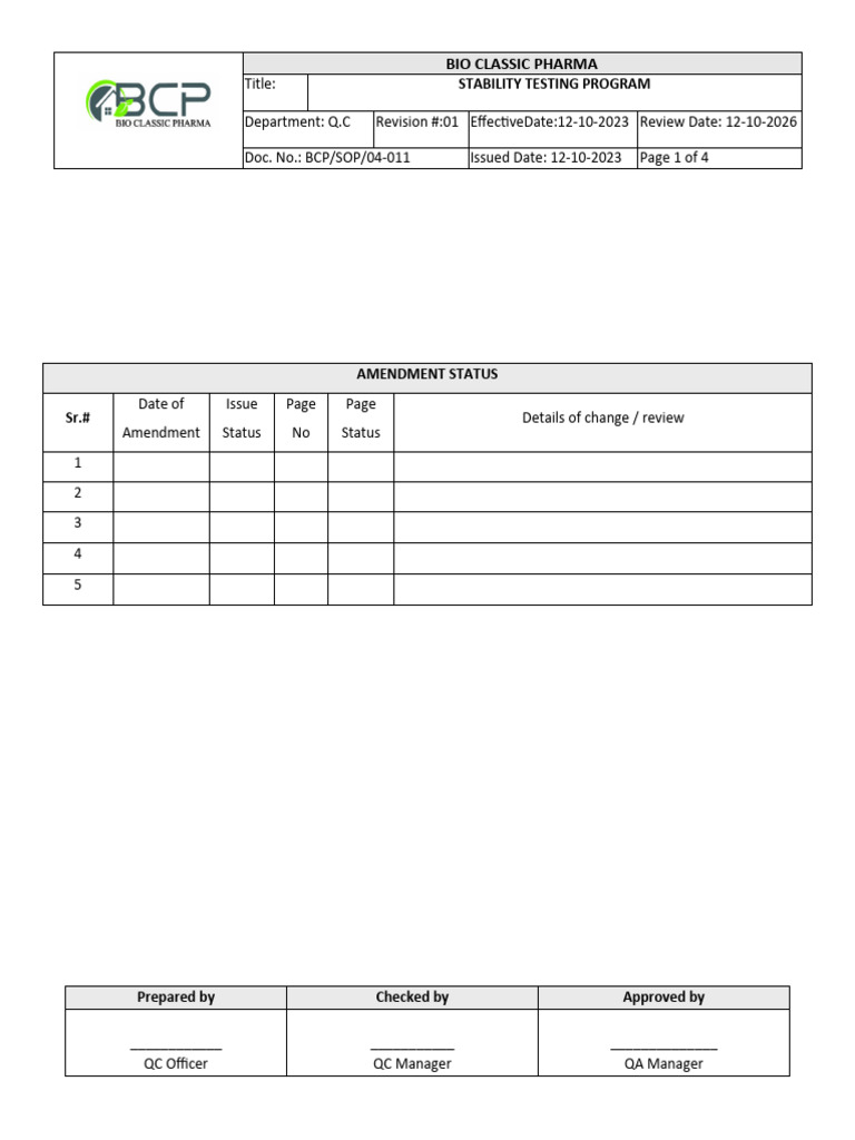 Pharma Stability Testing Guide | PDF