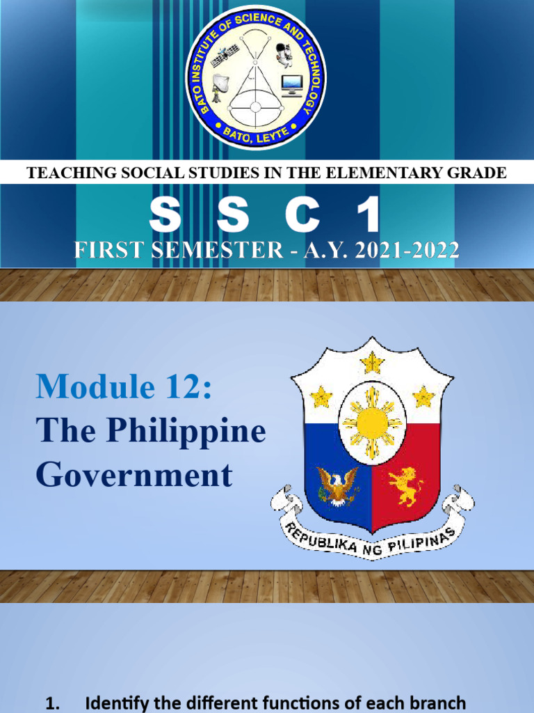 Overview of Philippine Government Structure | PDF