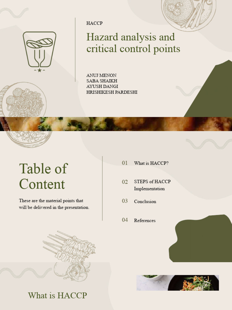 HACCP Implementation Guide for Food Safety | PDF | Hazard Analysis And ...