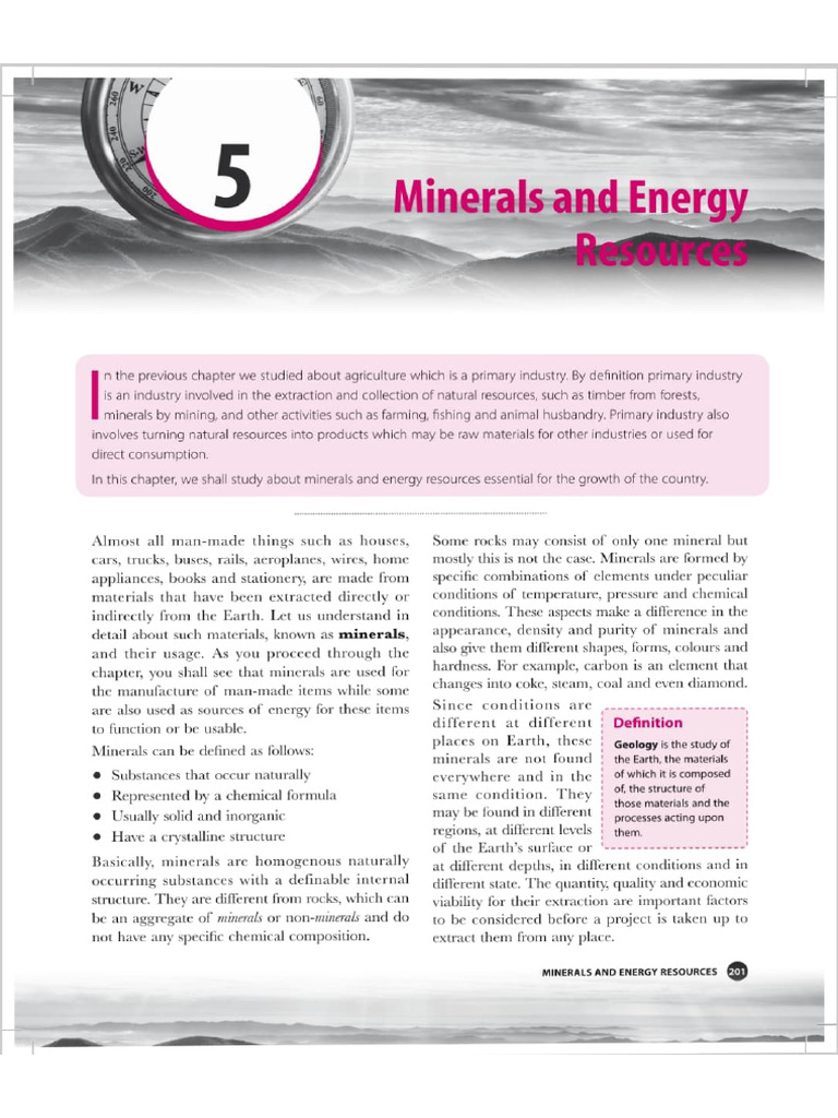 05 Minerals & Energy Resources | PDF